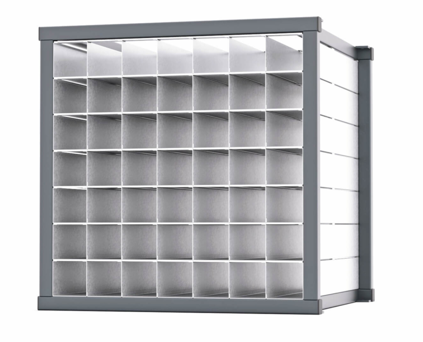 Wabenregal starr von Bartels, Lagern von Reststücken und Langgut