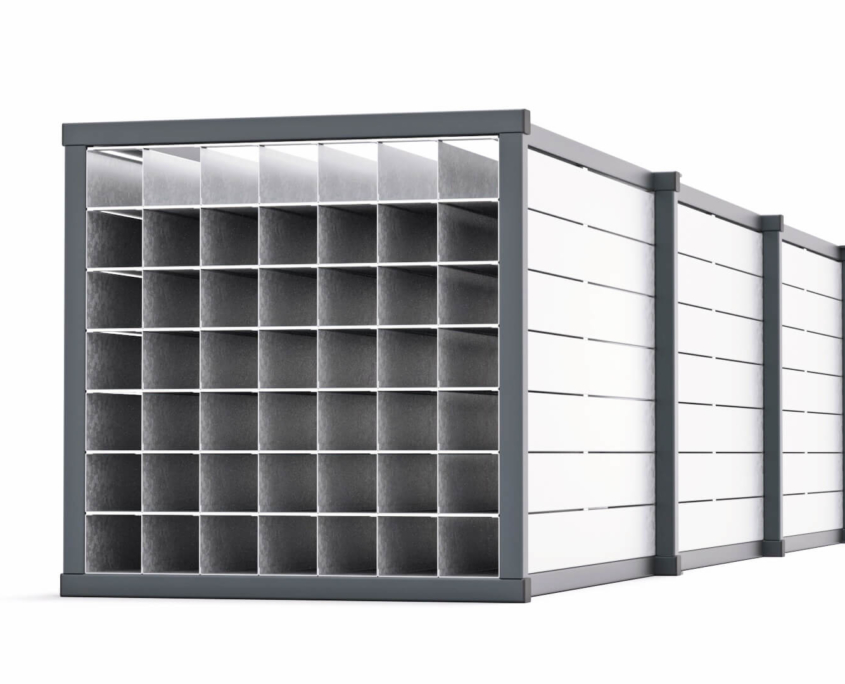 Wabenregal starr von Bartels, Lagern von Reststücken und Langgut