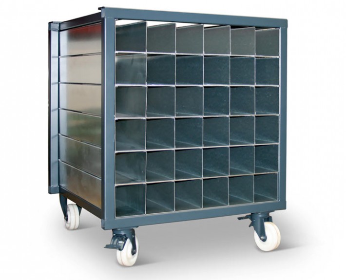 Wabenregal starr von Bartels, Lagern von Reststücken und Langgut